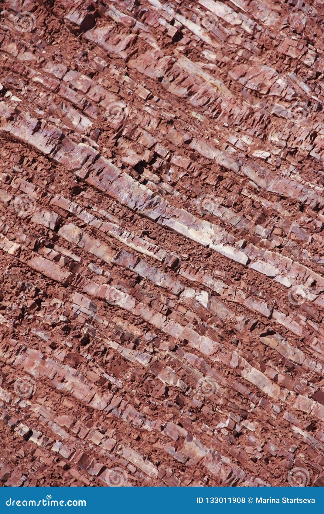 Red Mountain Stone Texture Layers in the Mountains Stock Photo - Image ...
