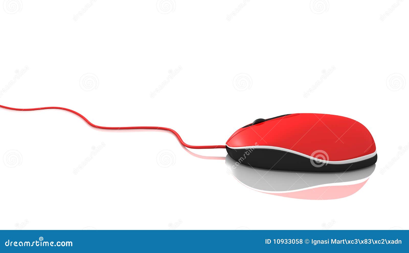 Red mouse stock illustration. Illustration of black, connection - 10933058