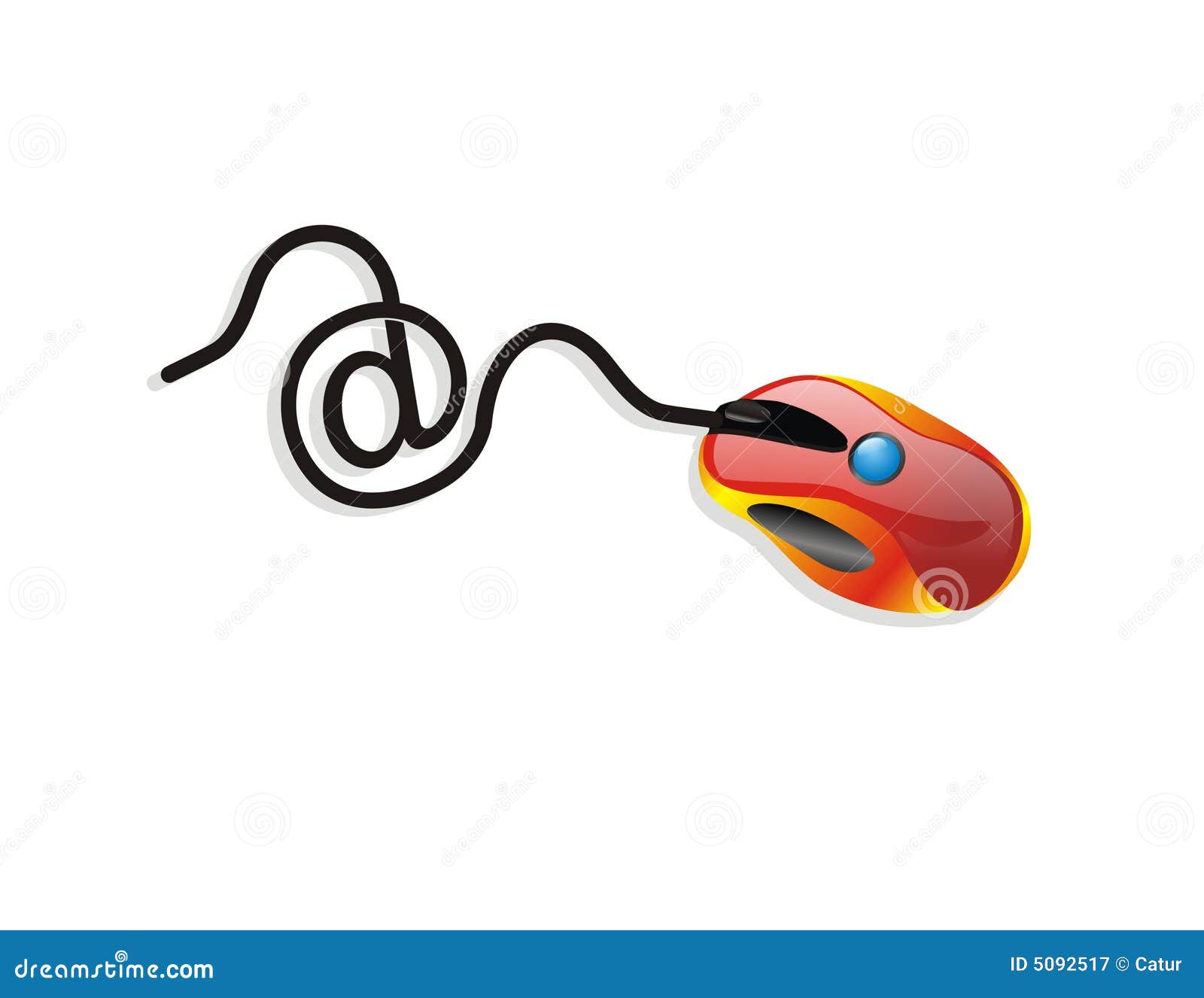 @ at red mouse stock vector. Illustration of drag, dragging - 5092517