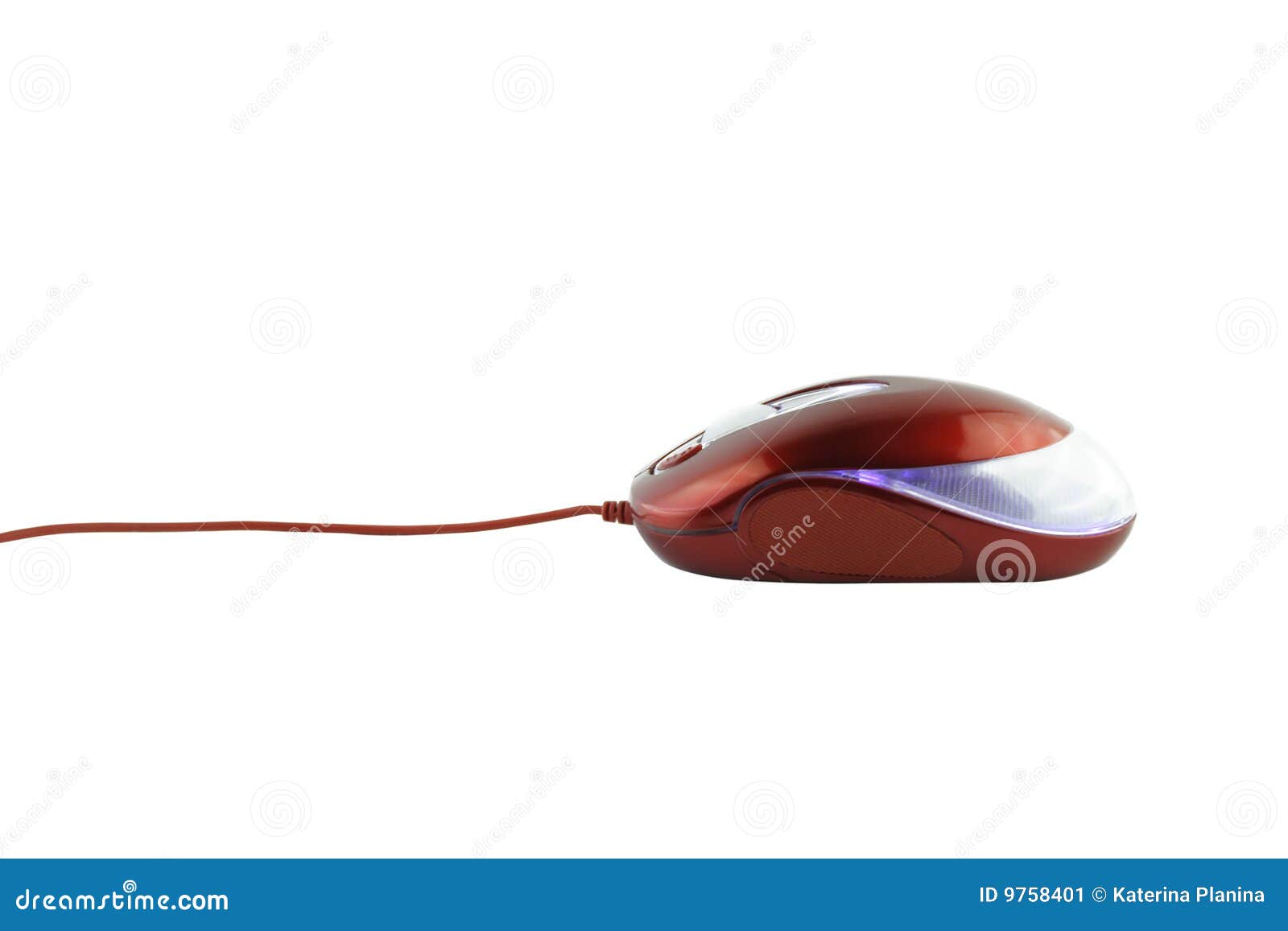 Red mouse stock image. Image of infrared, reflection, device - 9758401