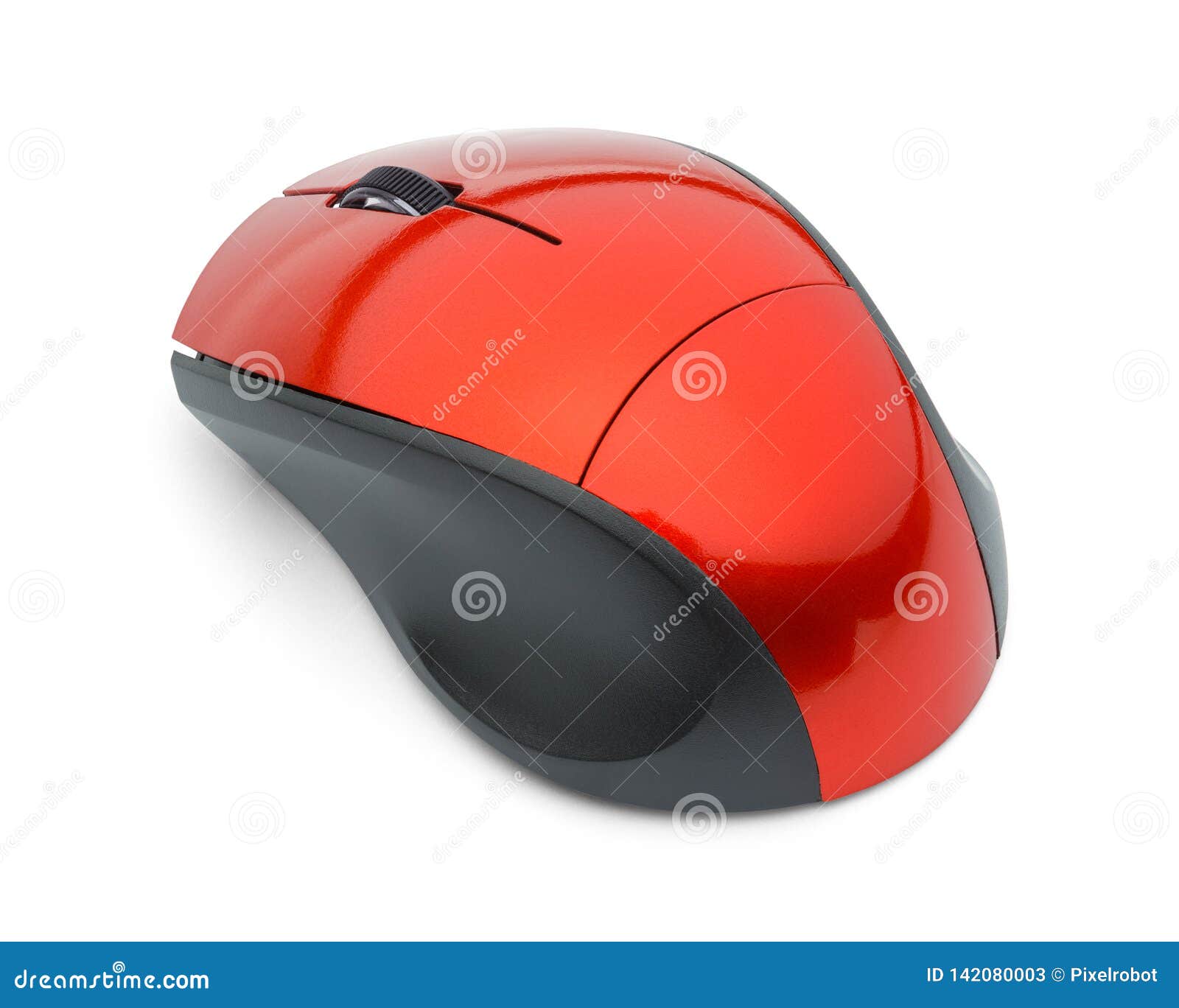 Red Mouse Backside stock image. Image of button, technology - 142080003