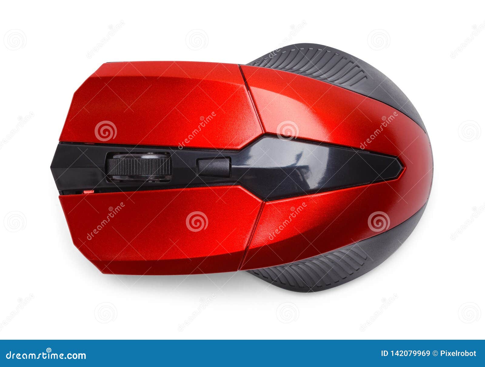 Red Mouse Top View stock image. Image of front, button - 142079969