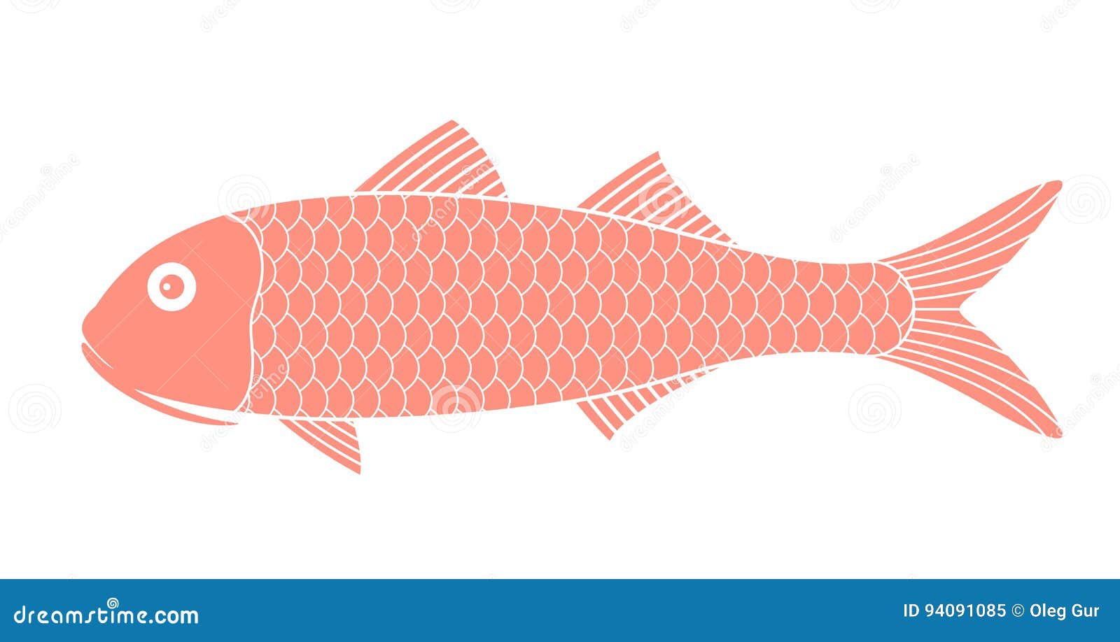 Red mullet. Fish stock vector. Illustration of unusual - 94091085