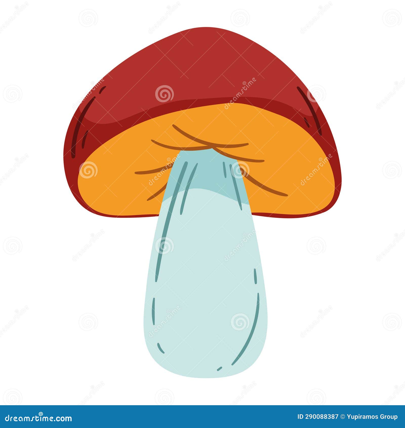 Red mushroom design stock vector. Illustration of design - 290088387