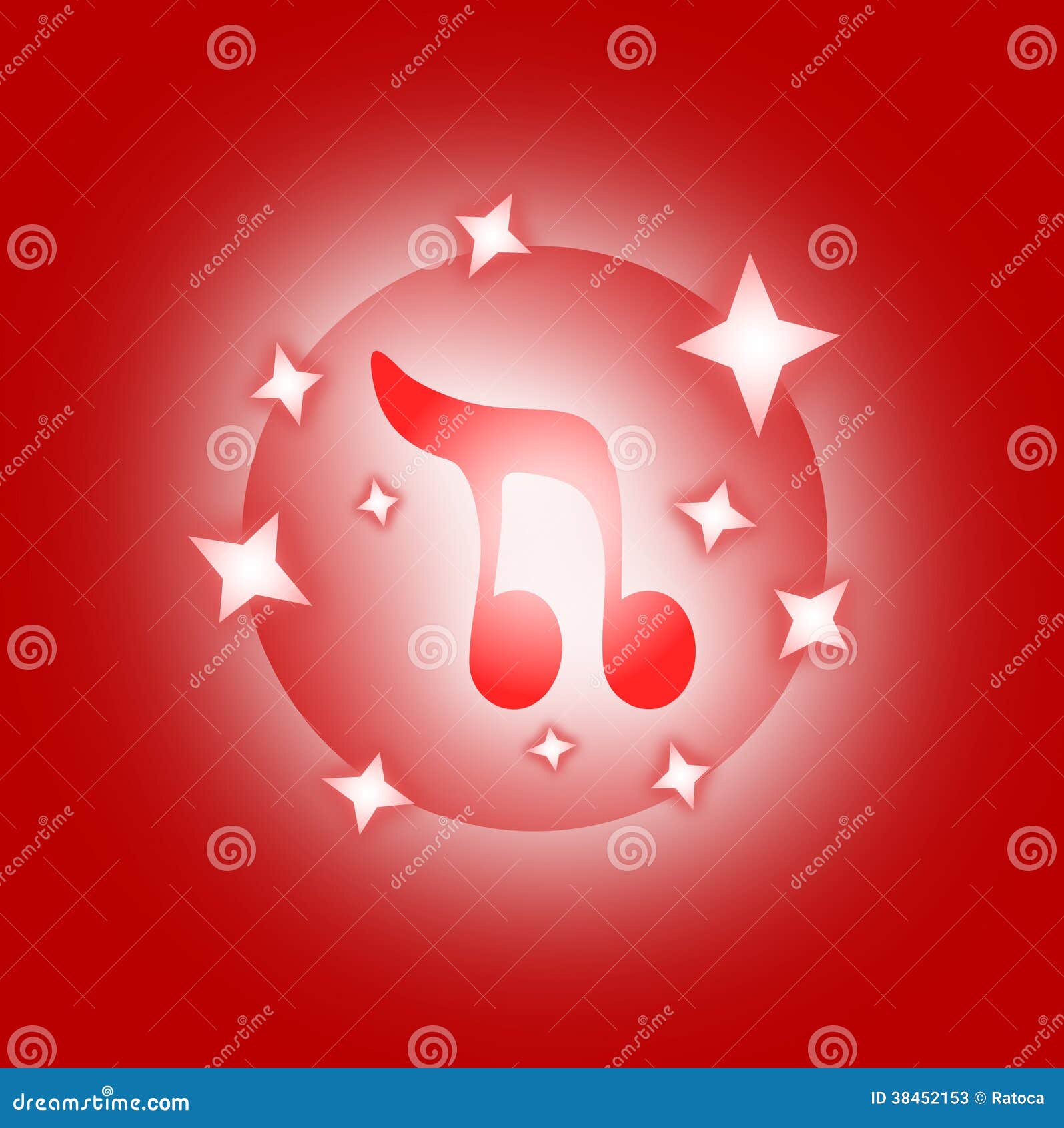 Red music stock vector. Illustration of badge, player - 38452153