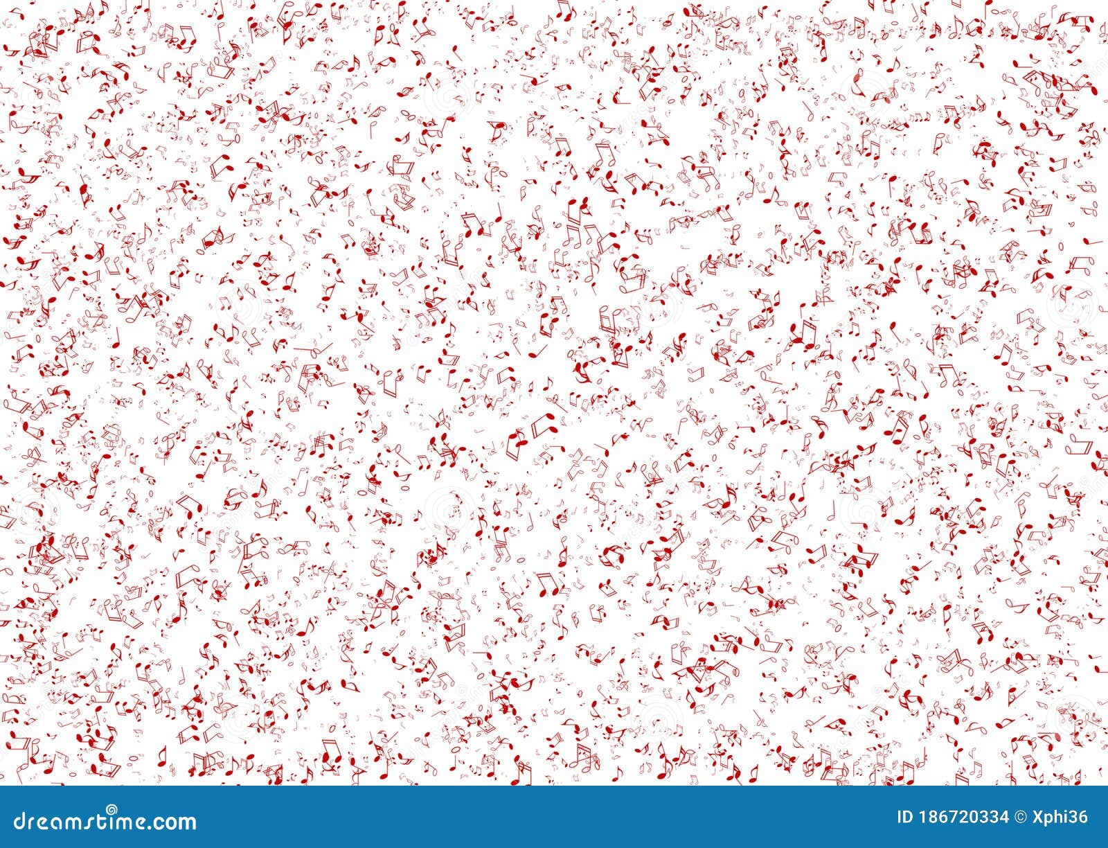 Red Music Note Pattern Background Stock Illustration - Illustration of ...