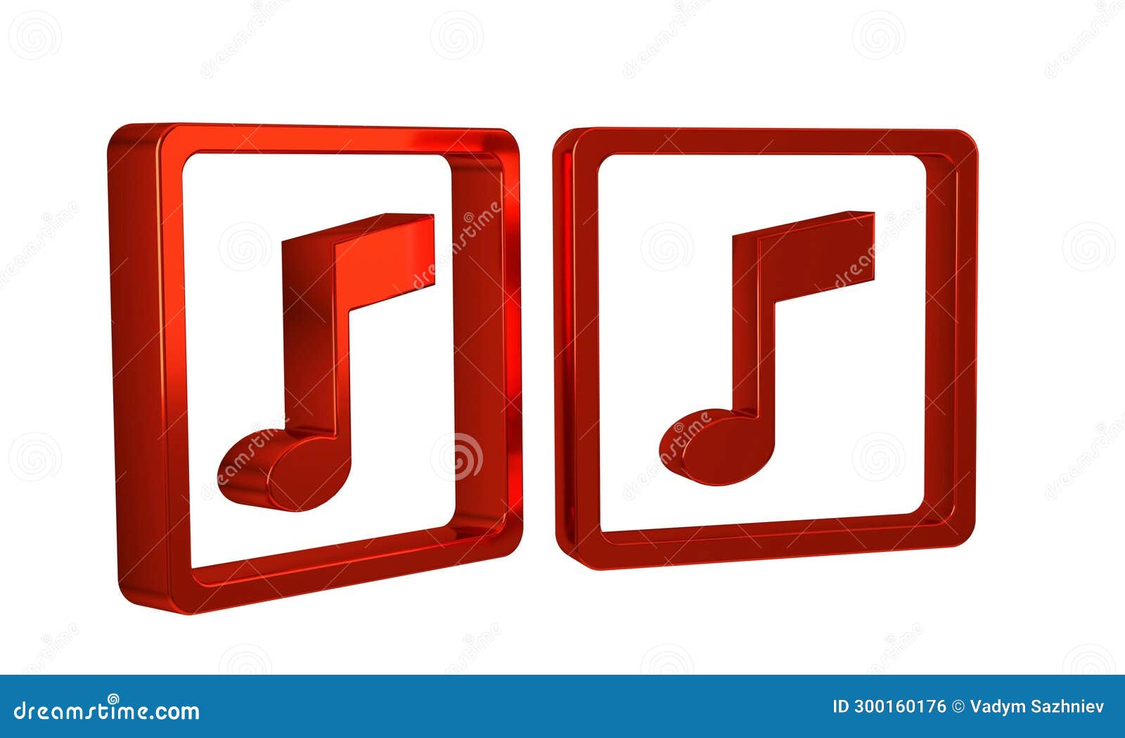 Red Music Note, Tone Icon Isolated on Transparent Background. Stock ...