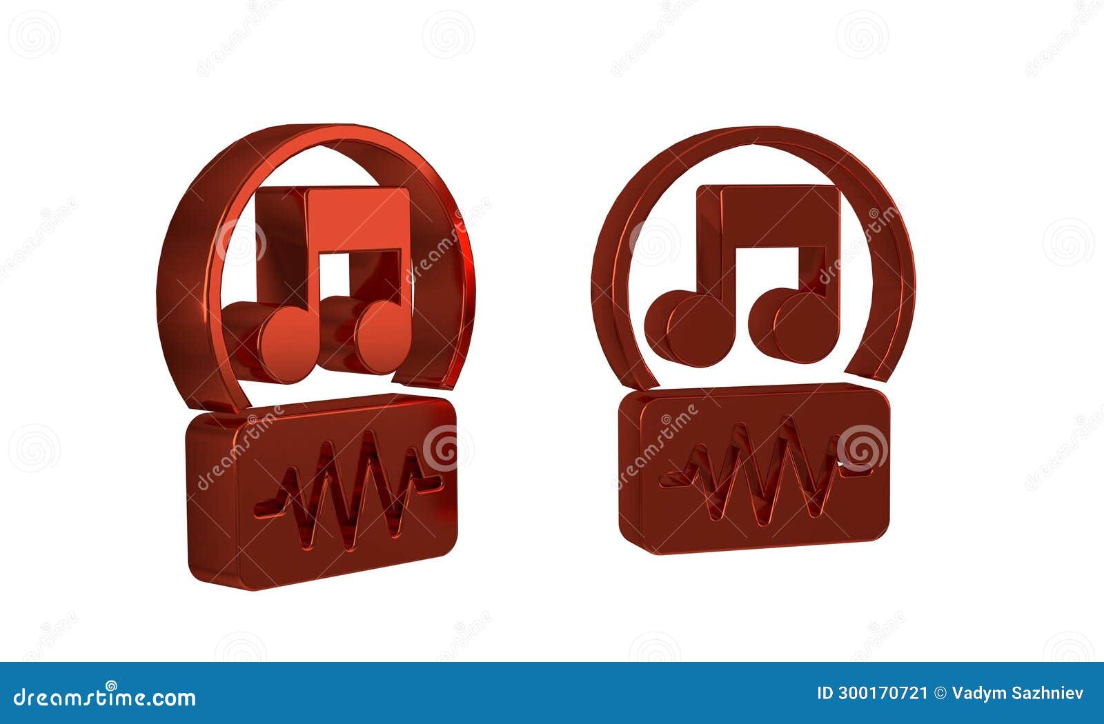 Red Music Note, Tone Icon Isolated on Transparent Background. Stock ...