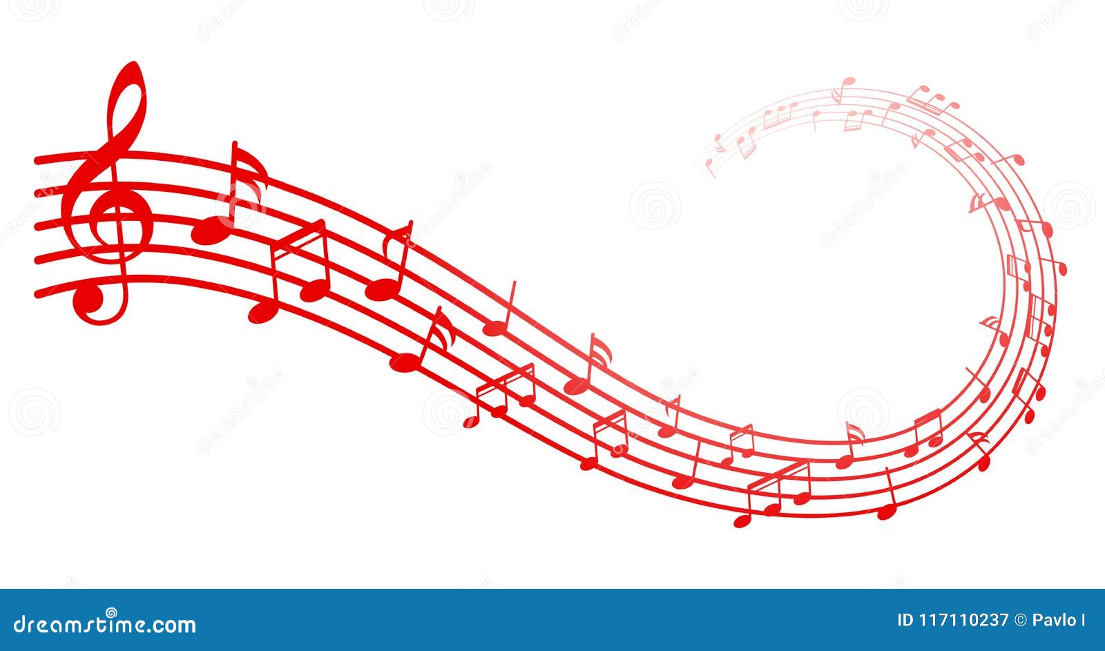 Red Music Notes Background, Musical Notes - Vector Stock Vector ...