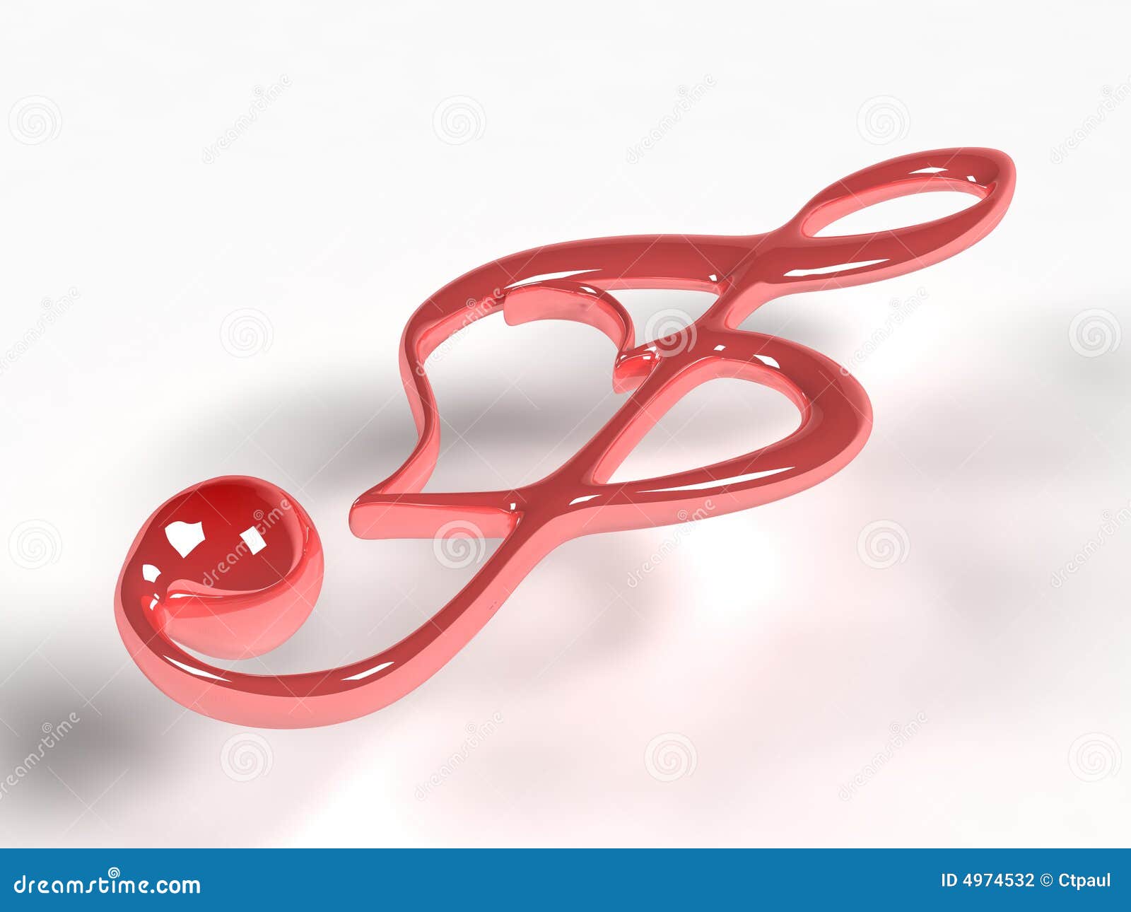 Red music symbol stock illustration. Illustration of rock - 4974532