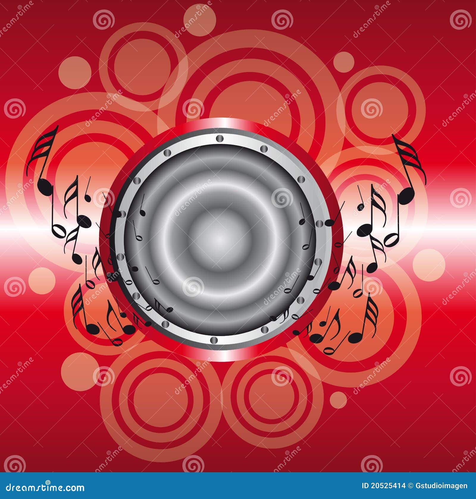 Red Musical Background Stock Photography | CartoonDealer.com #20525414