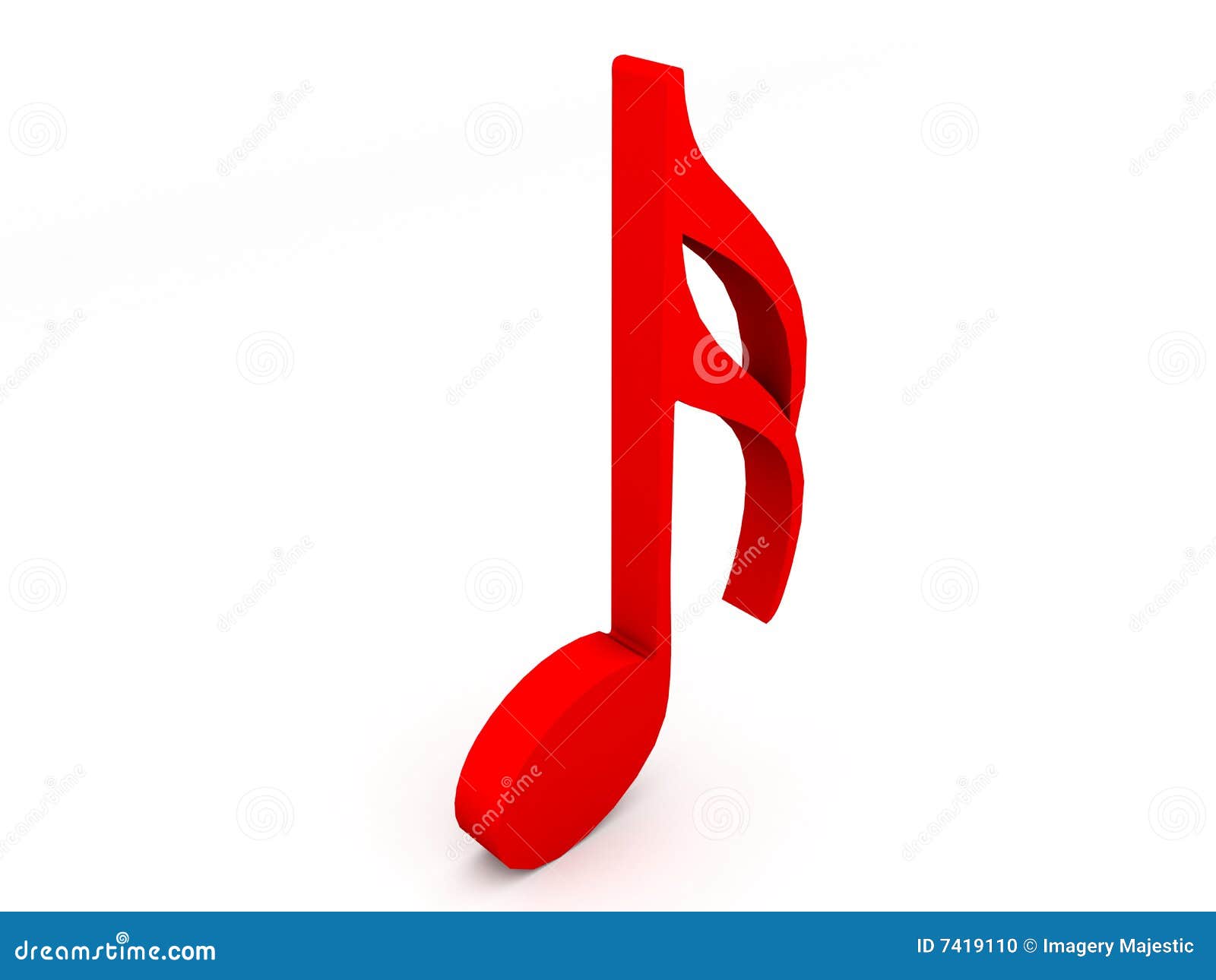 Red musical notation stock illustration. Illustration of treble - 7419110