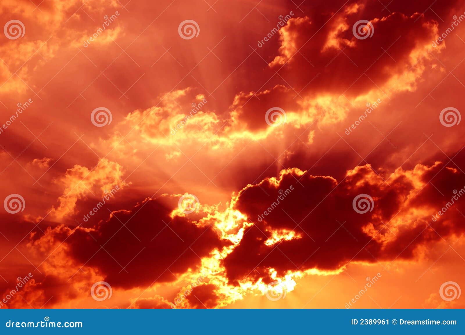 Red mystical sky stock image. Image of clouds, sunset - 2389961