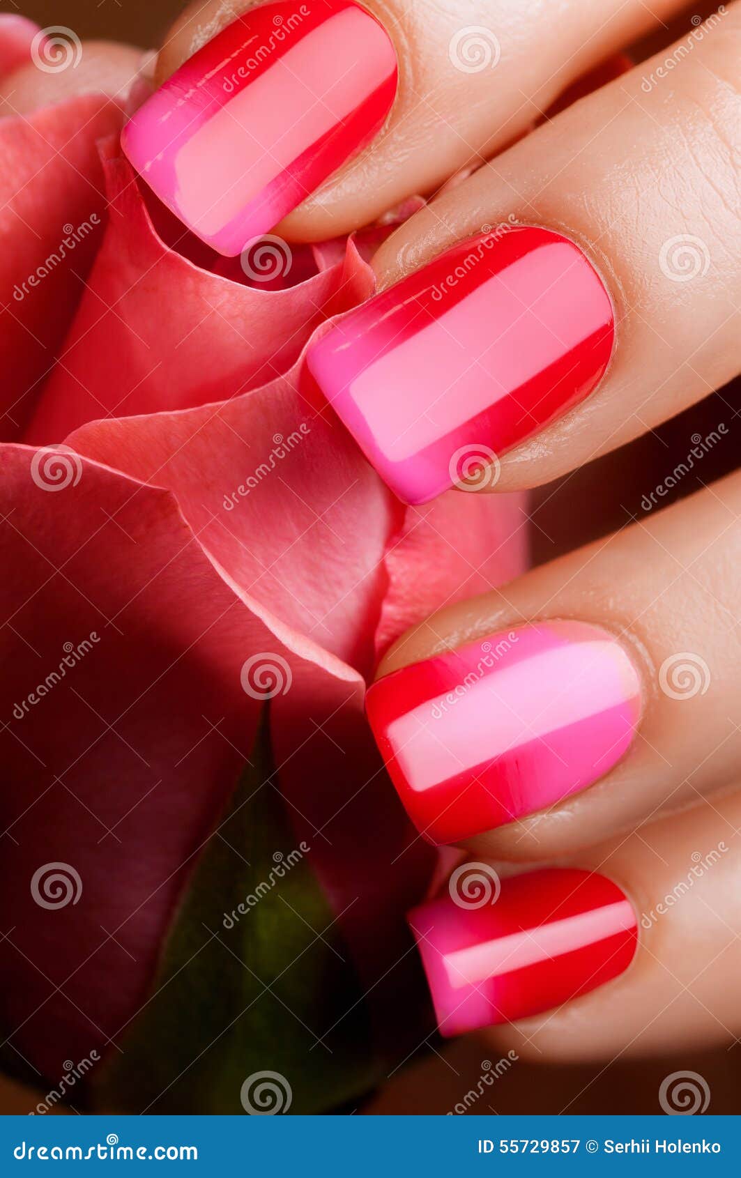 Red nail polish. stock image. Image of nails, creative - 55729857