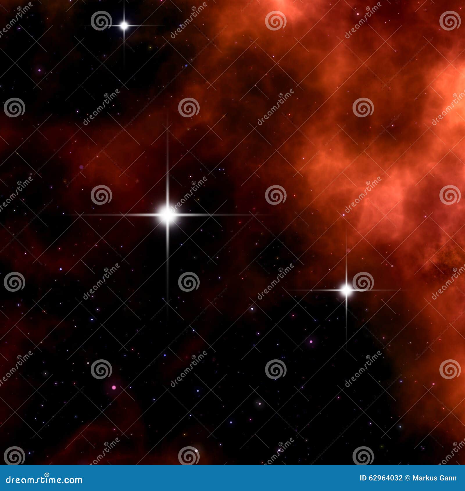 Red nebula stock photo. Image of dark, deep, constellation - 62964032