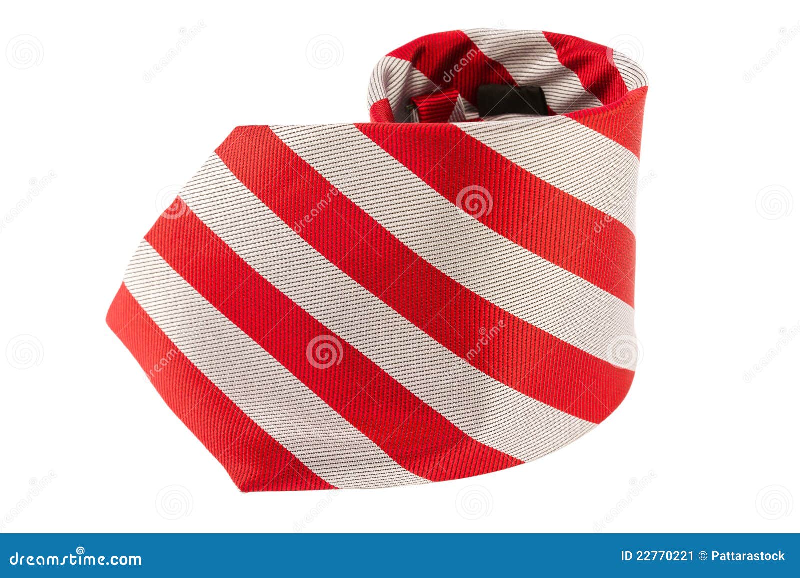 Red Neck Tie on White Background Stock Image - Image of business ...