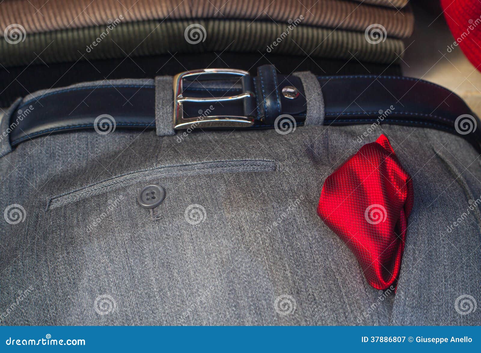 Red neckerchief stock image. Image of belt, italy, mens - 37886807