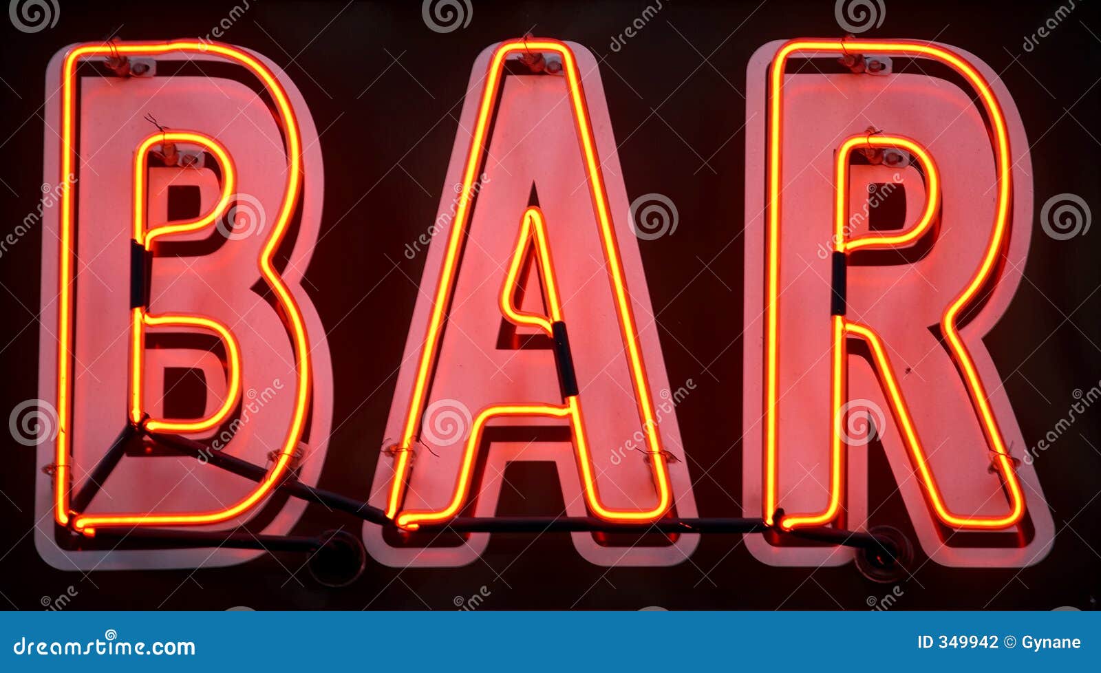 Red neon bar sign stock photo. Image of horizontal, place - 349942