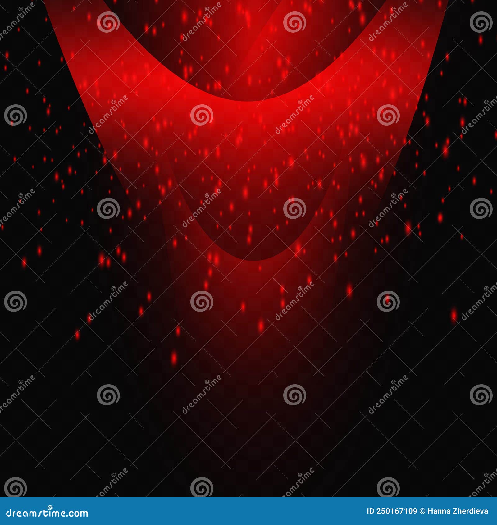 Red Neon Flash, Explosion of Light with Glitter and Dust on a ...