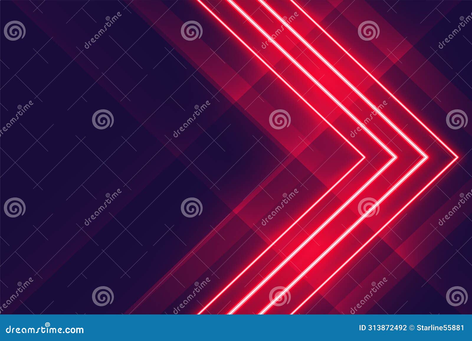 Red Neon Glowing Lights Arrow Style Background Stock Vector ...