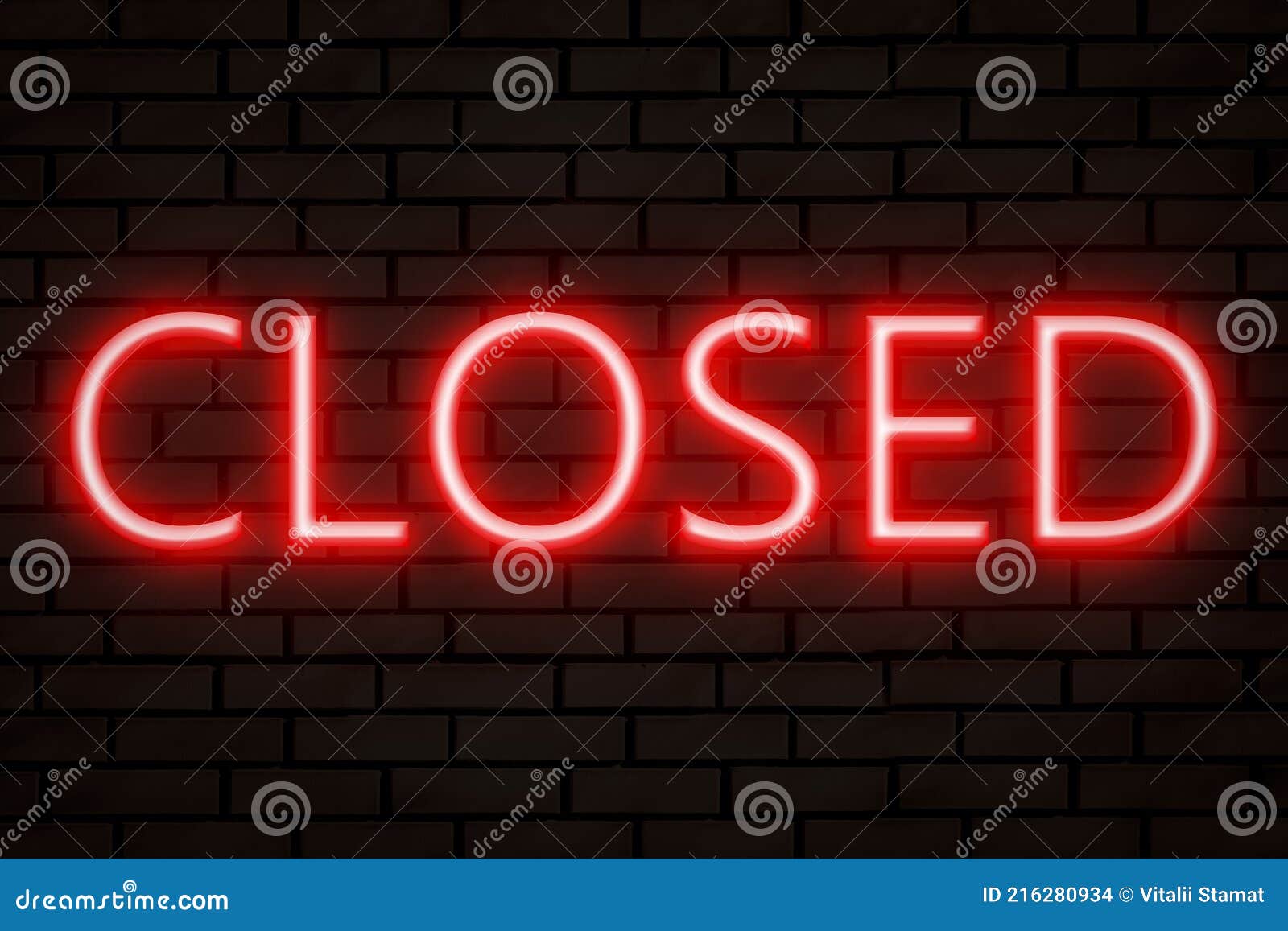 Neon Closed Sign Stock Image | CartoonDealer.com #579967