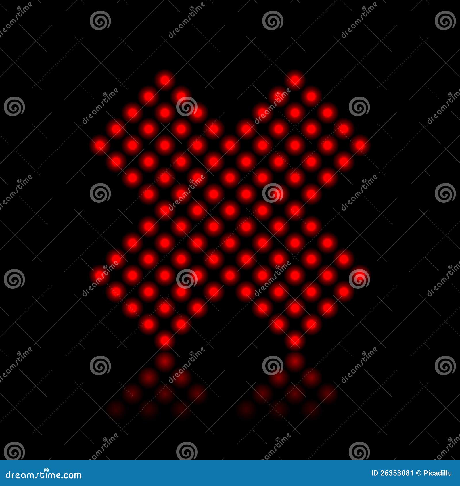 Red Neon Lights Stopping Cross Stock Vector - Illustration of sign ...
