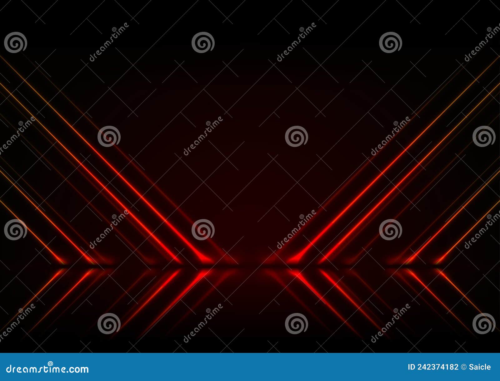 Red Neon Lines Abstract Technology Background Stock Vector ...