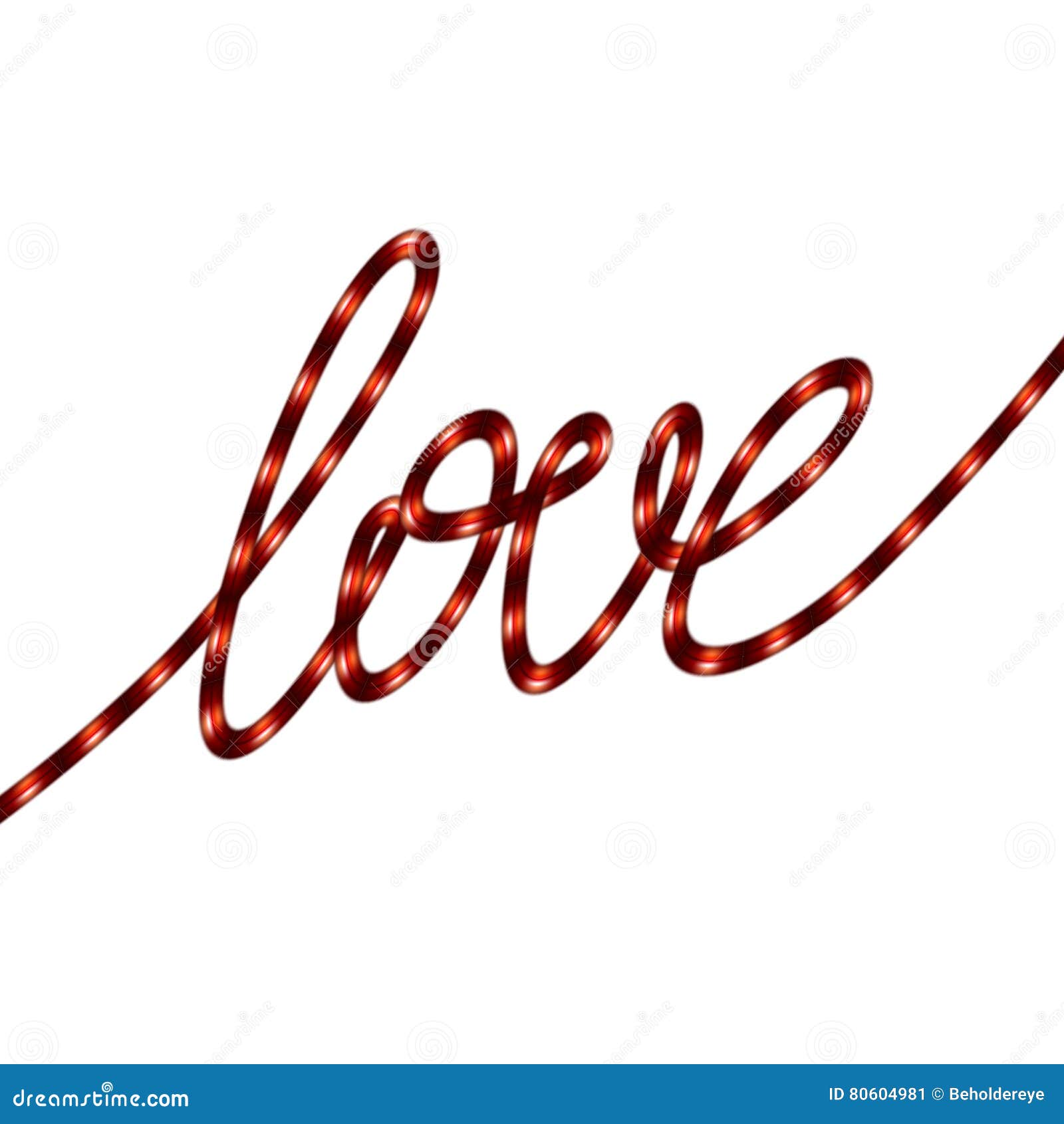 Red Neon Love SIgn. EPS 10 stock vector. Illustration of lovers - 80604981