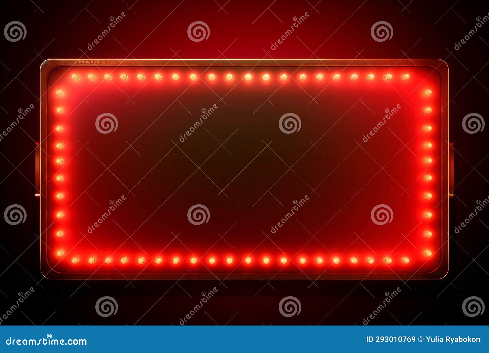 Red Neon Retro Board. Generate Ai Stock Image - Image of design ...