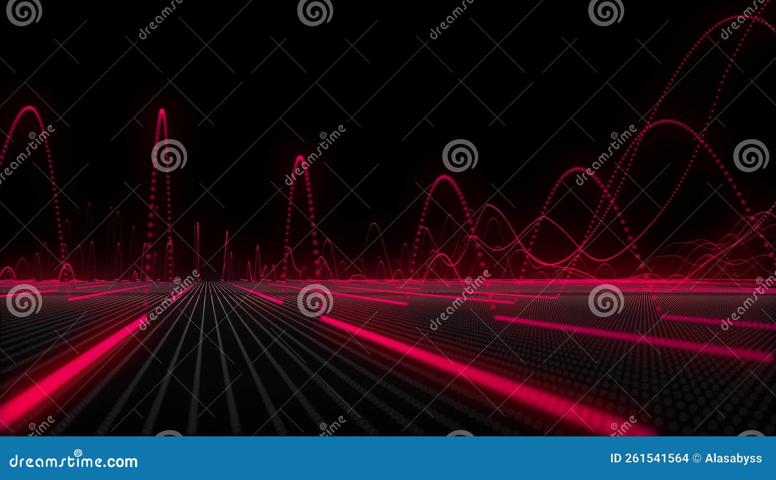 Red Neon Sine Waves Oscillation Motion Background Stock Footage - Video ...