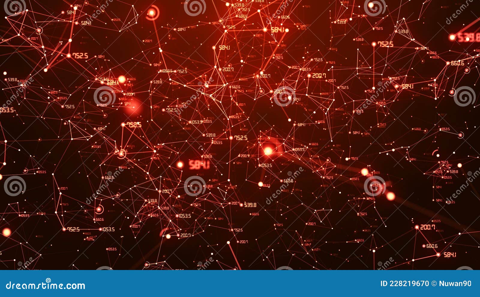 Red Network Grid and Data Connections Abstract Background Stock ...
