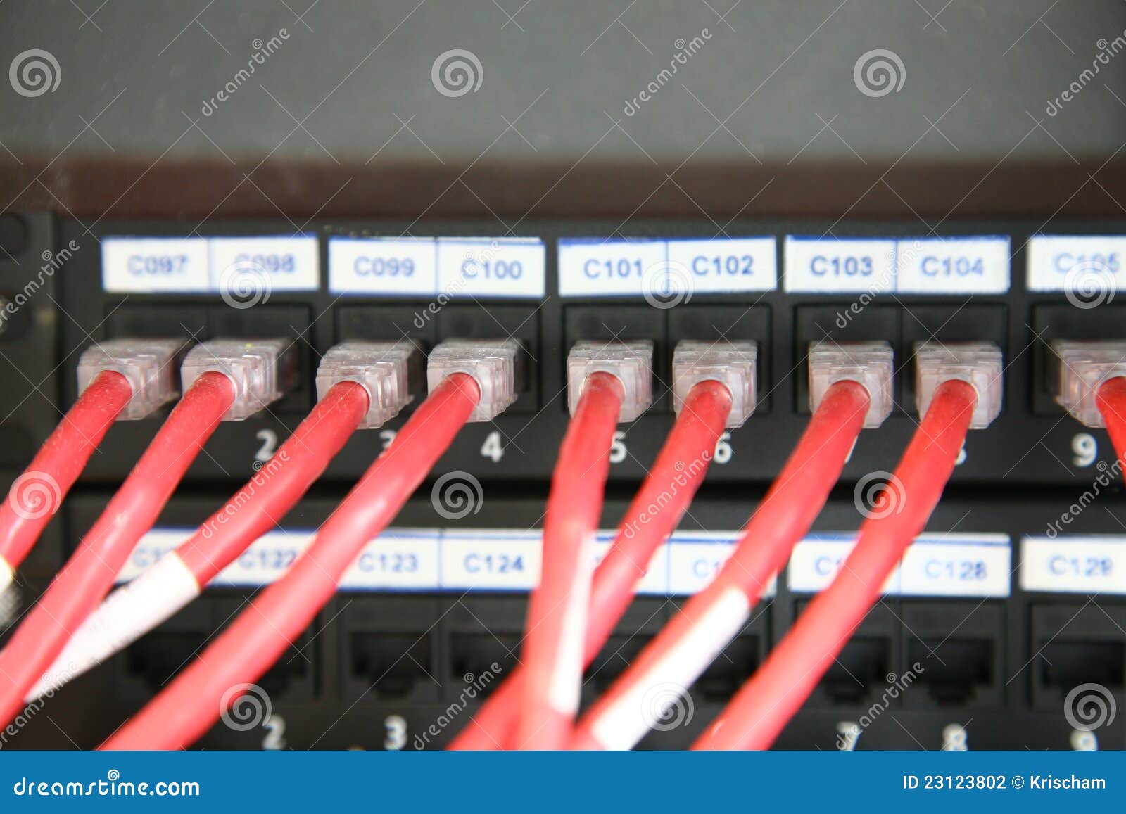 Red network switch stock photo. Image of communicate - 23123802