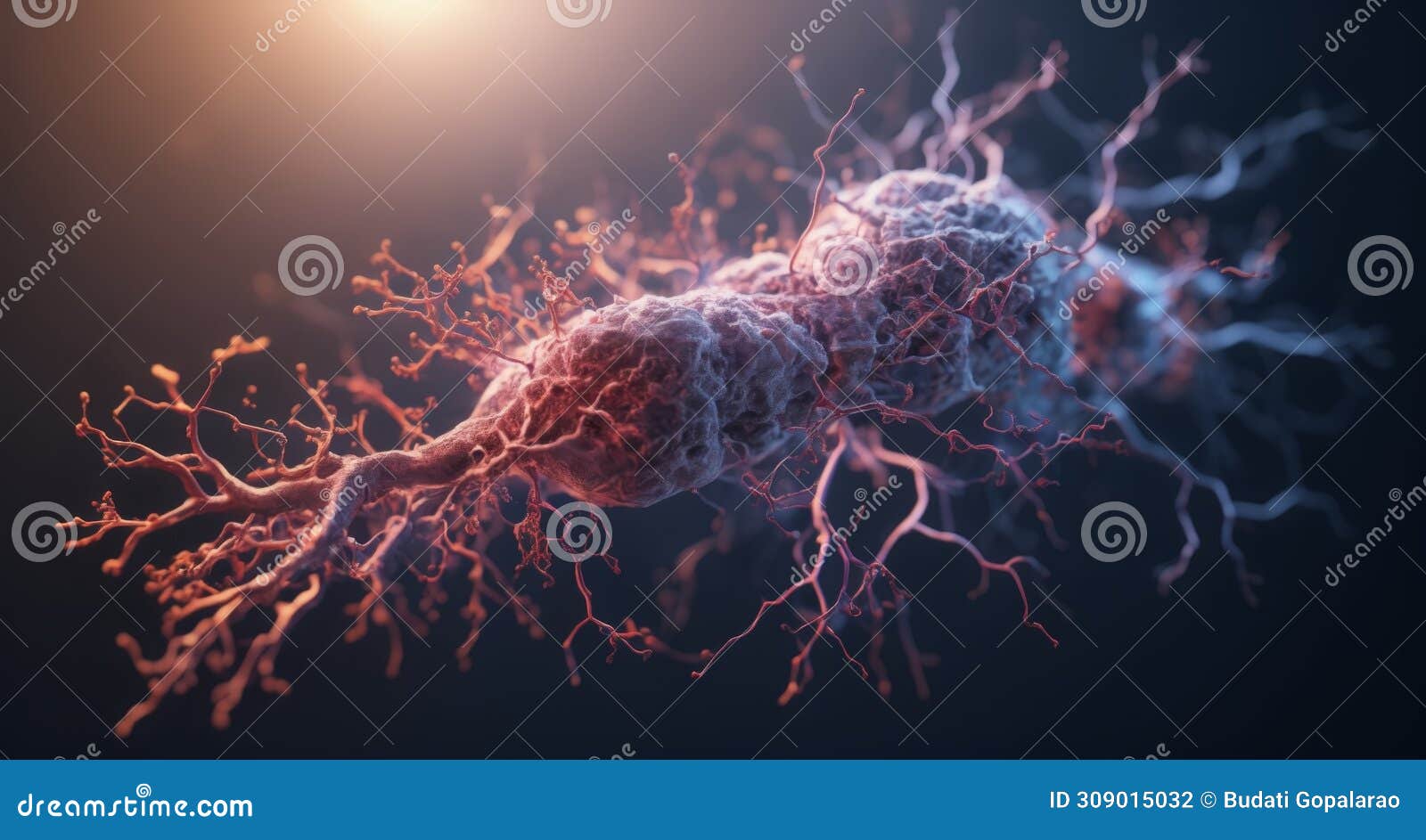 Red Neuronal Una Compleja Red De Neuronas Interconectadas Stock de ...