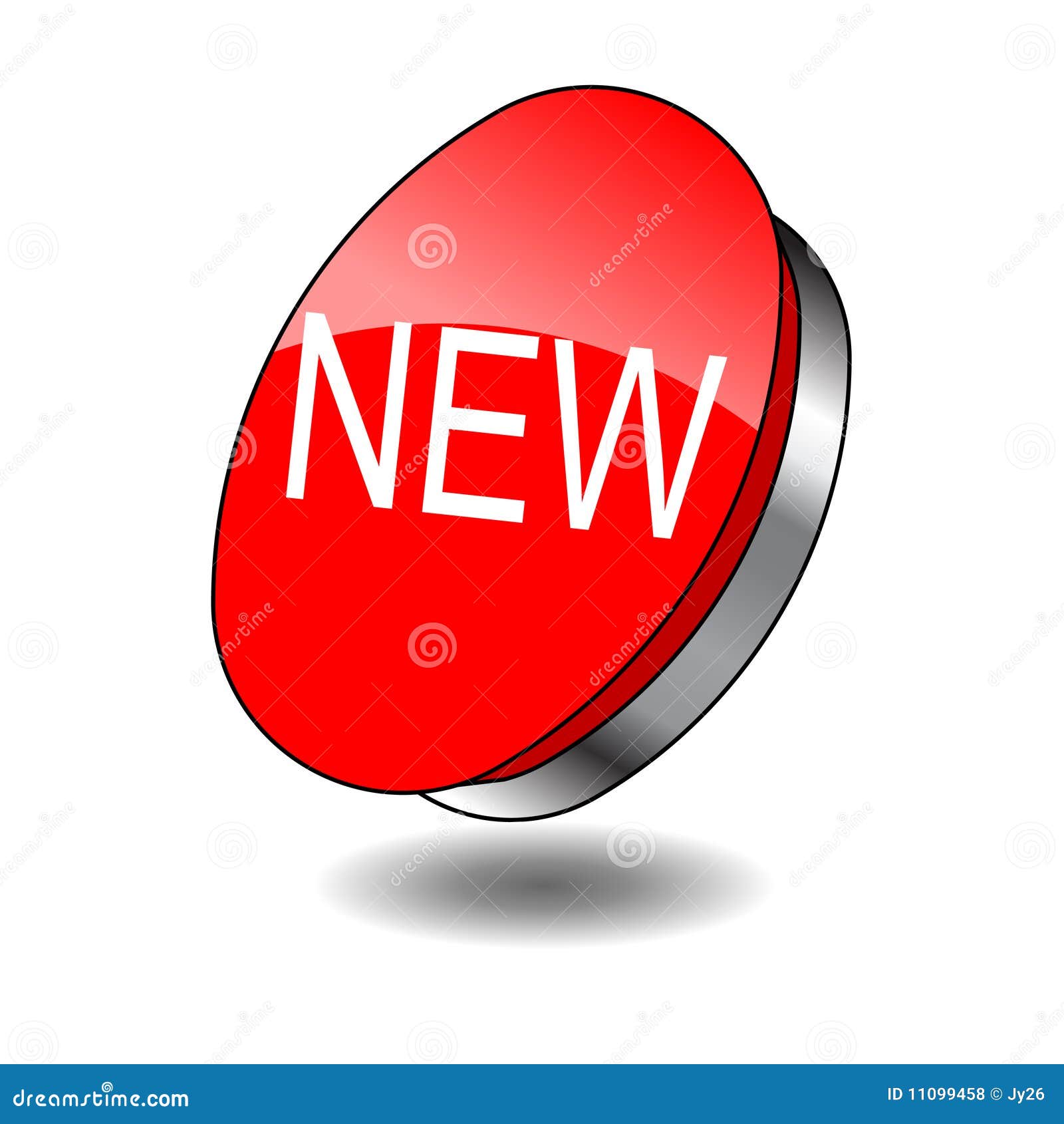 Red new 3d icon stock illustration. Illustration of navigation - 11099458