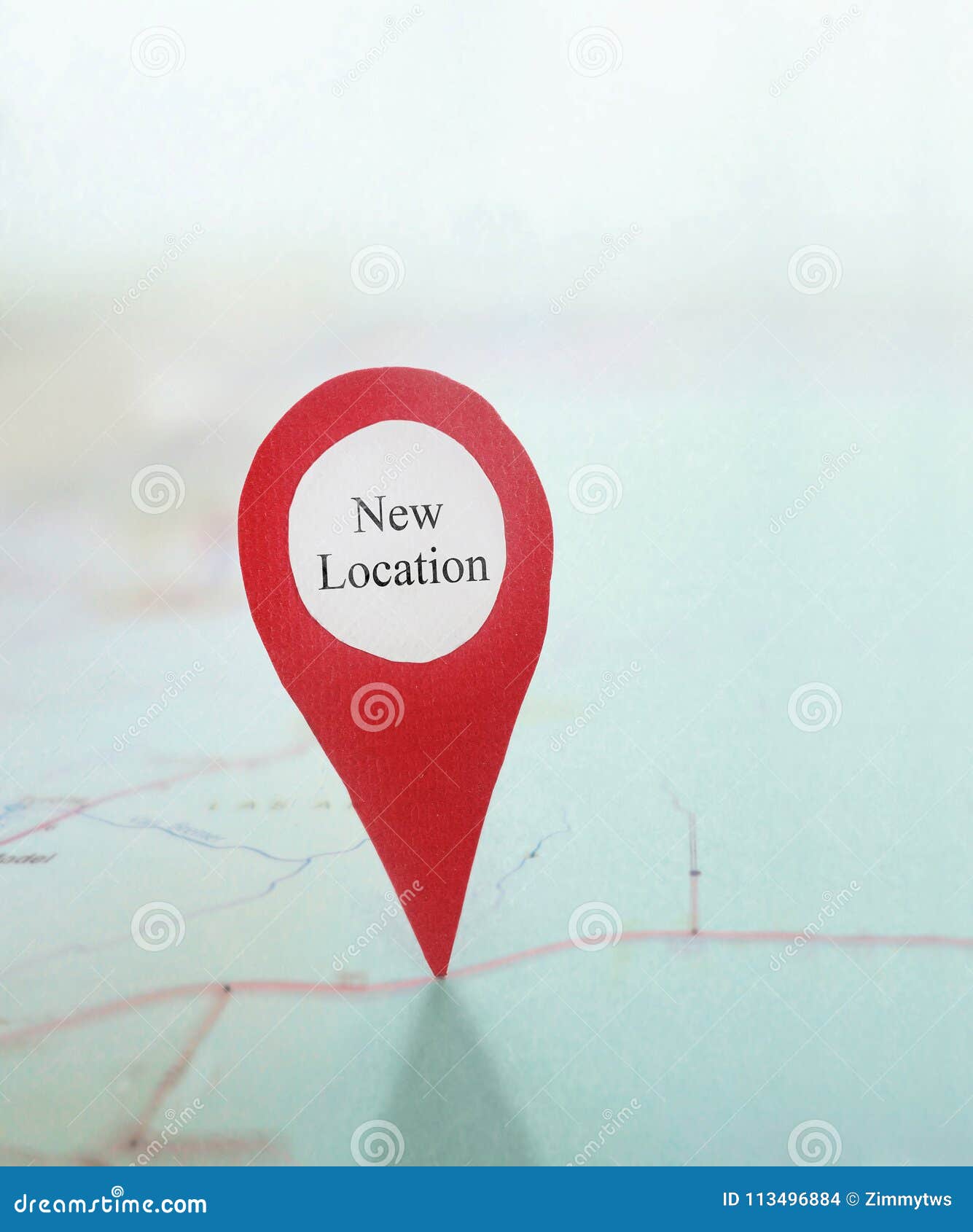 Red Map Locator Stock Image | CartoonDealer.com #92541493