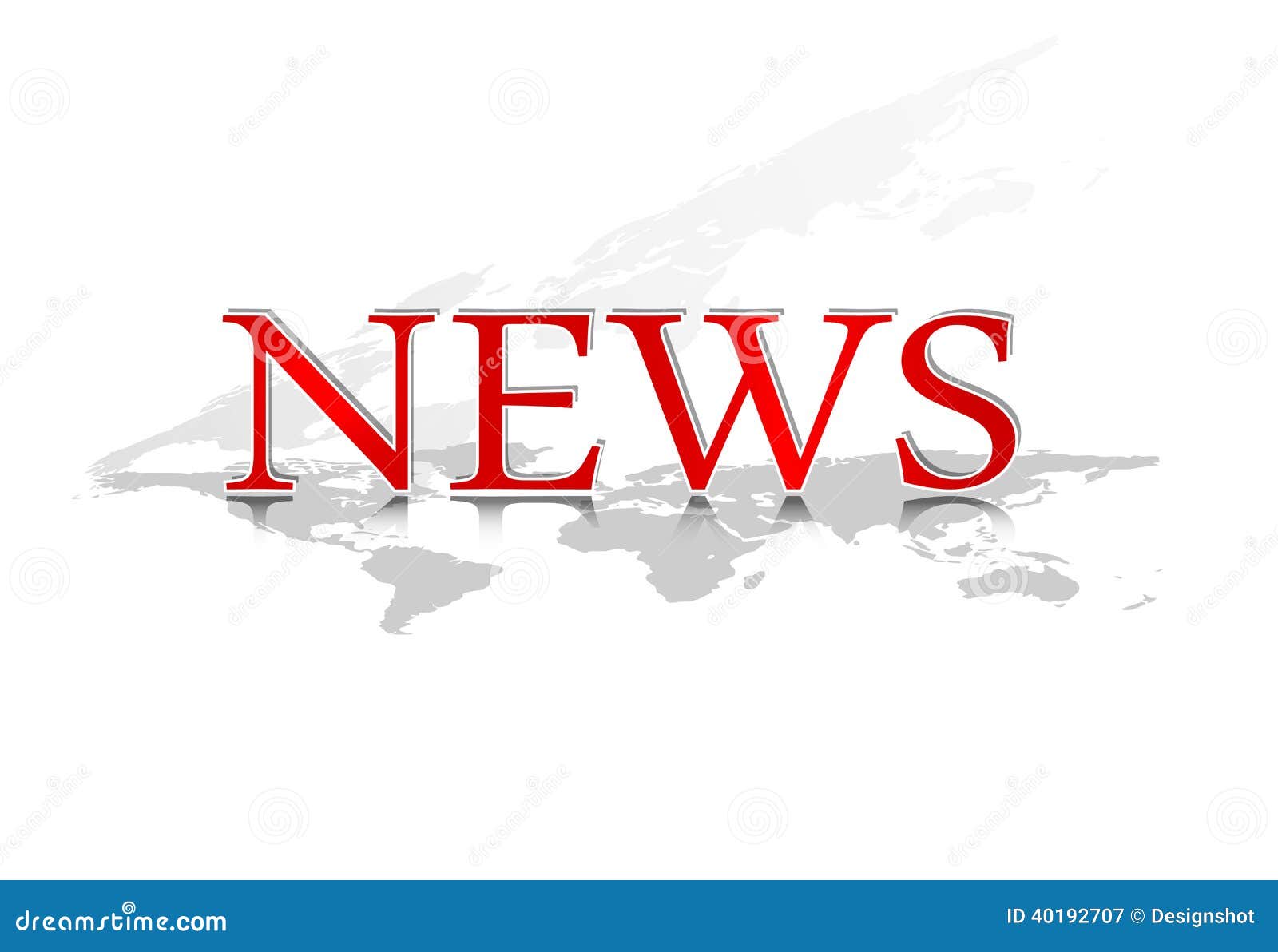 Red news text stock vector. Illustration of actual, info - 40192707