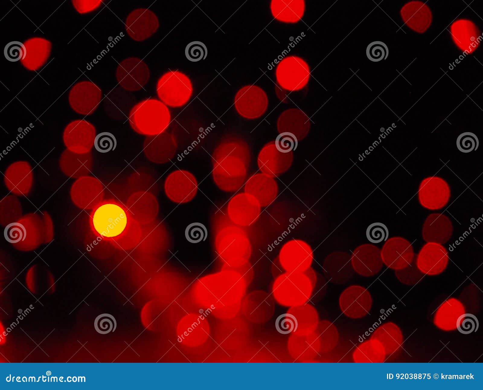 Red Night Lights with Low Depth of Field Bokeh Stock Image - Image of ...