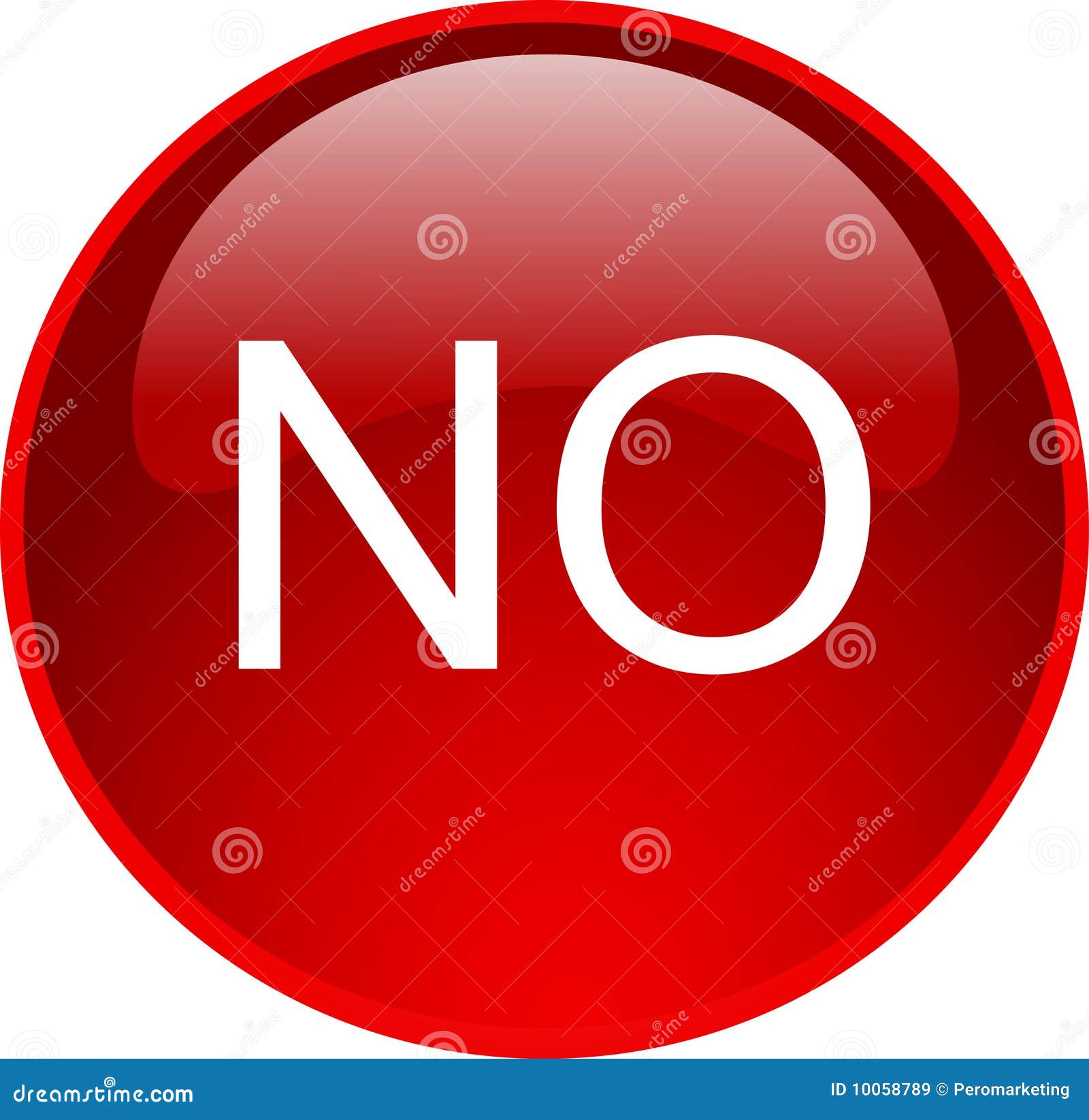 Red no button stock illustration. Illustration of icon - 10058789