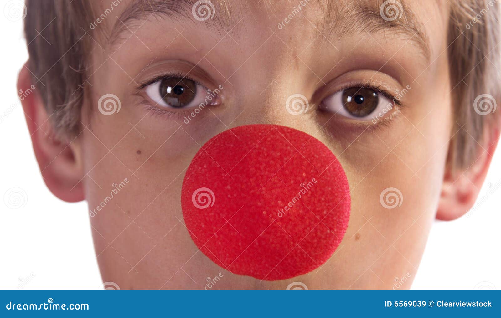 Red nose stock image. Image of child, clown, person, white - 6569039