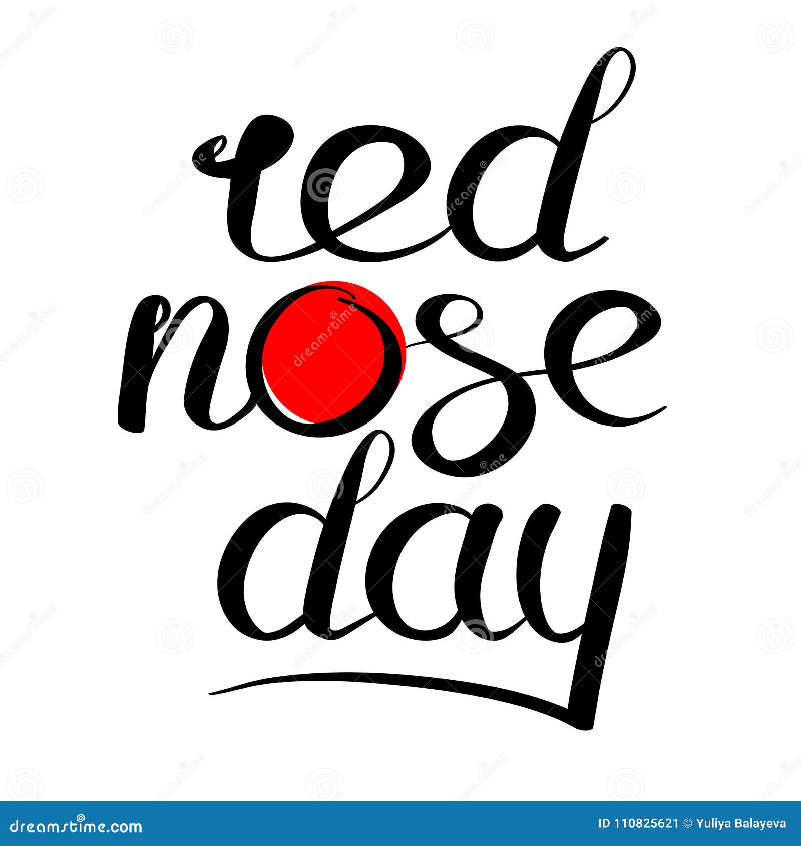 Red nose day logo stock vector. Illustration of good - 110825621