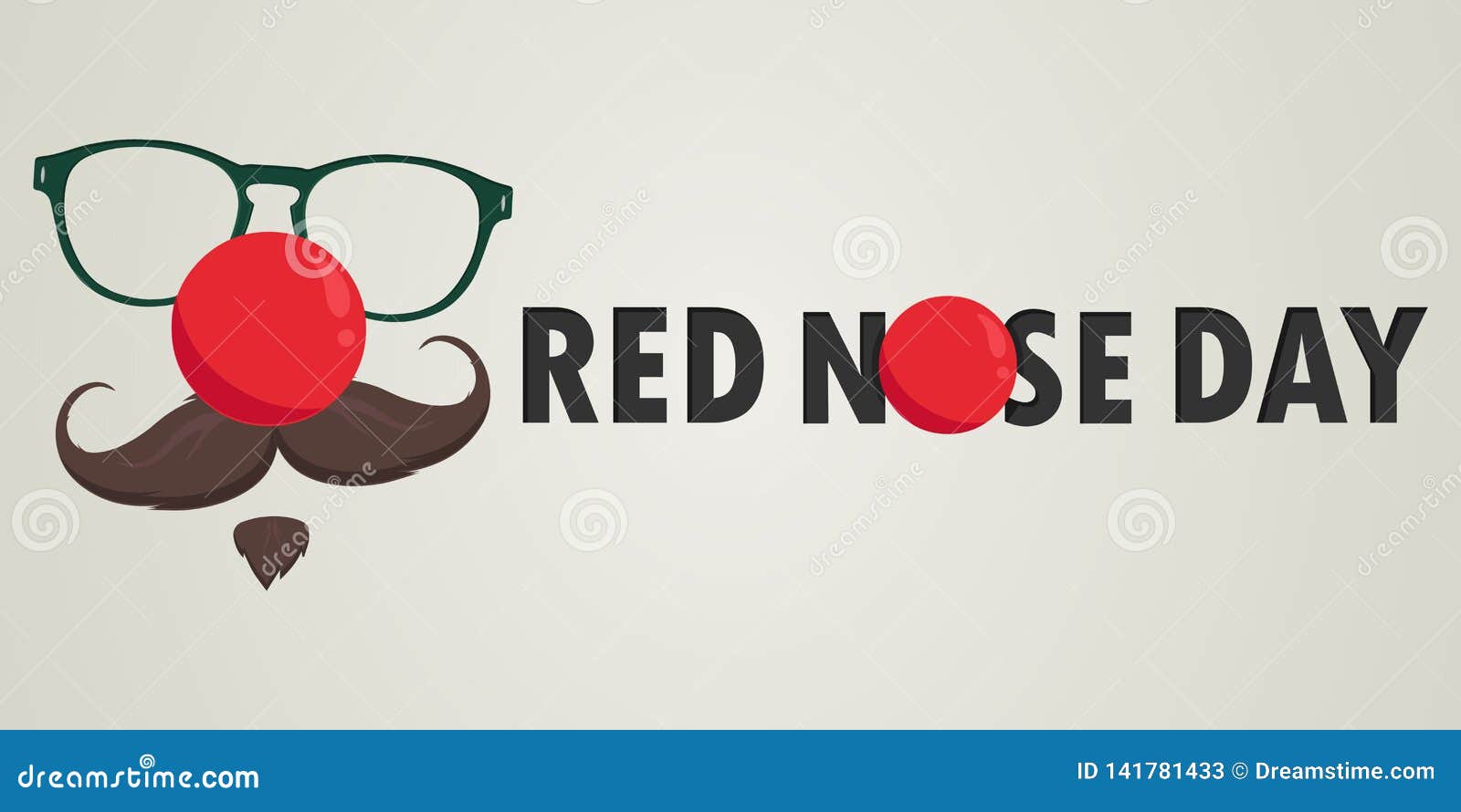 Red Nose Day Vector Card. Vector Illustration. Stock Illustration ...