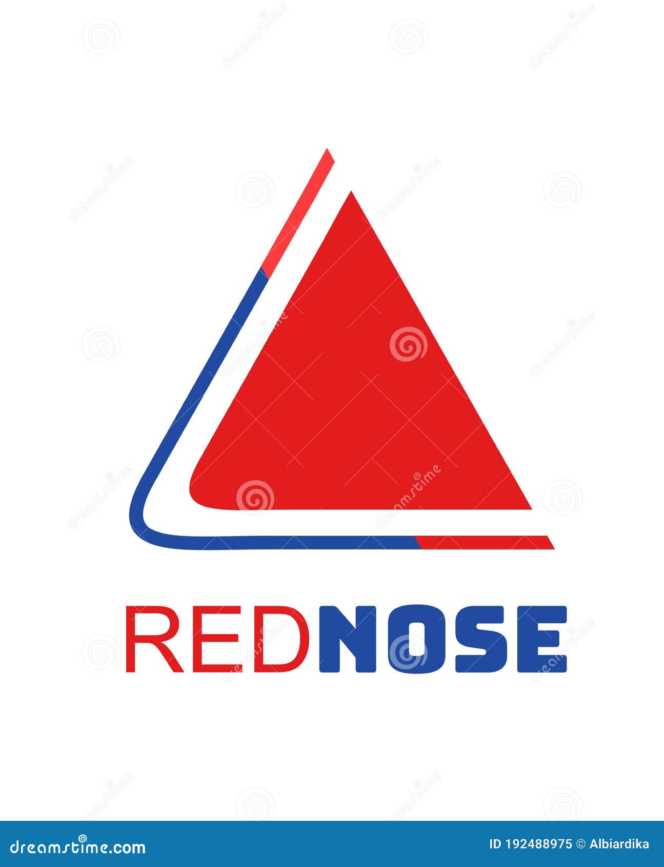 Red Nose Logo Concept Design Vector Illustration Stock Vector ...