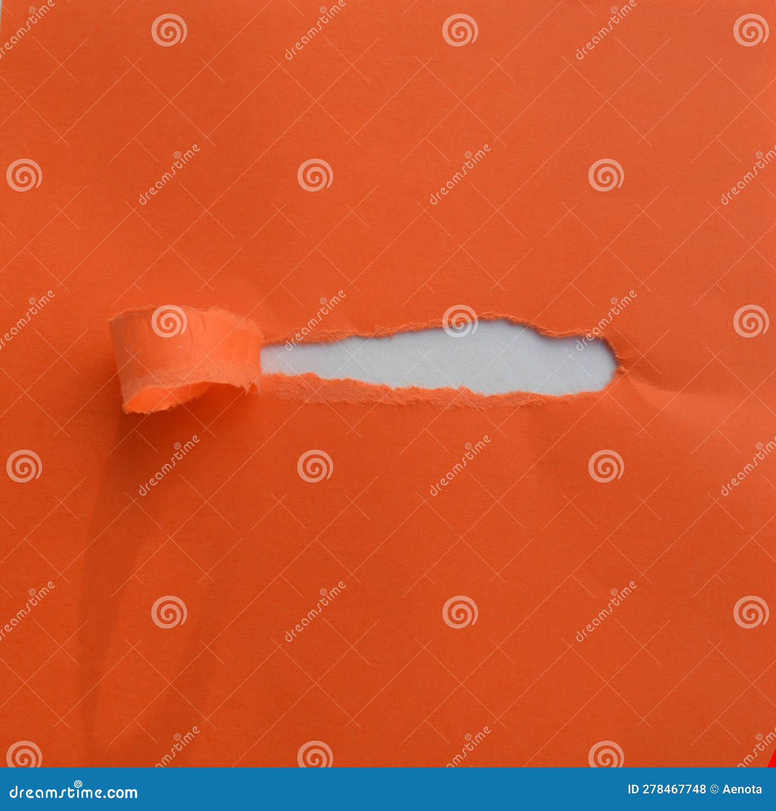 Red Note Paper Blank Background Mockup with Hole Stock Photo - Image of ...