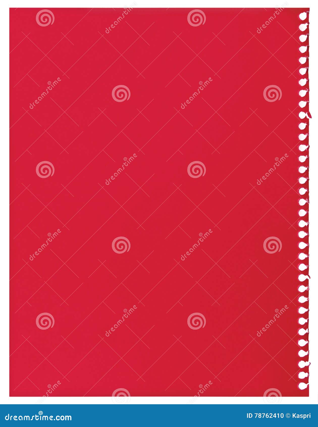 Red Note Paper, Single Sheet of Blank Torn Jotter Notebook Background ...