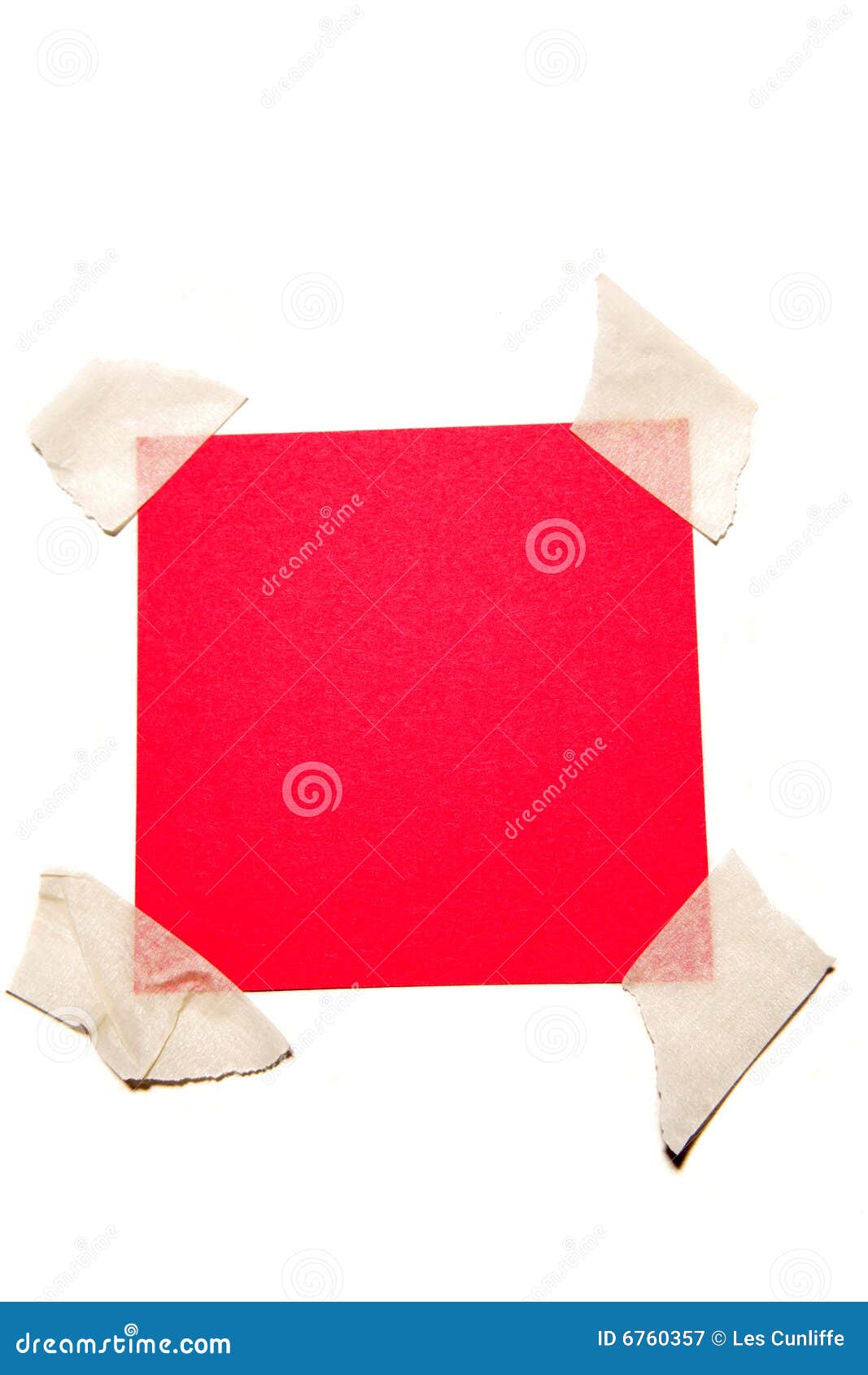 Red Note on White Background Stock Image - Image of blank, details: 6760357