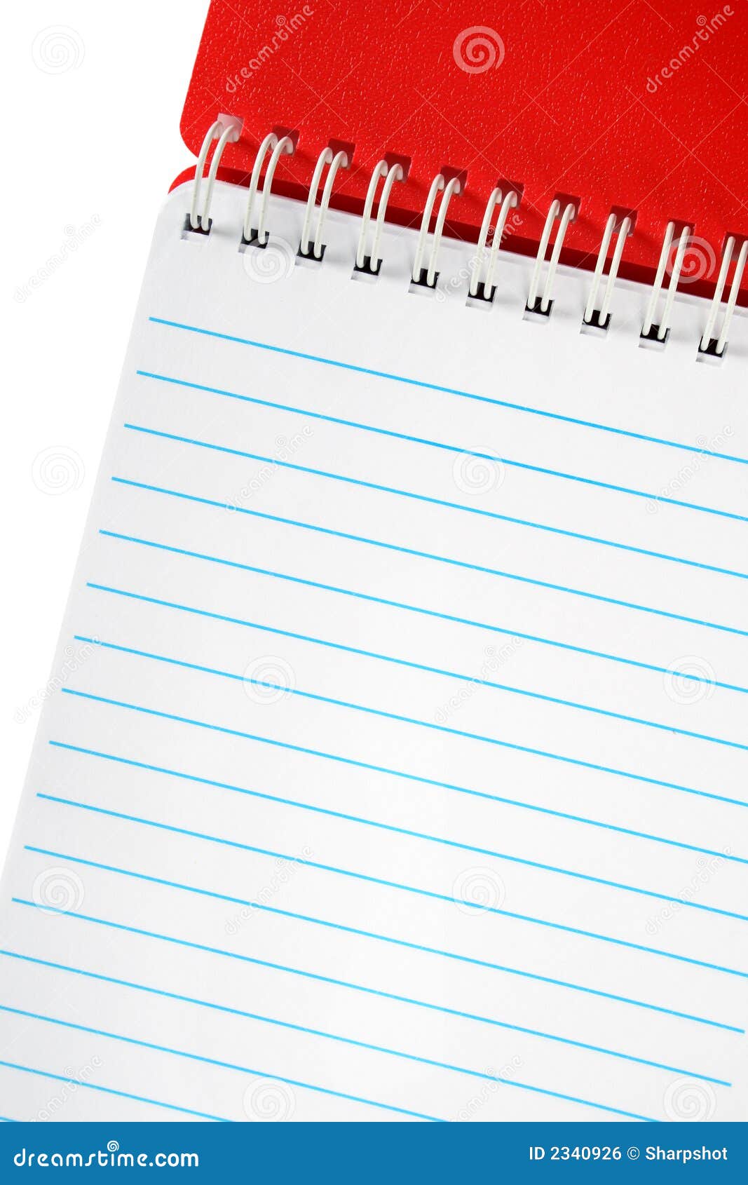 Red notebook stock photo. Image of empty, office, ruled - 2340926