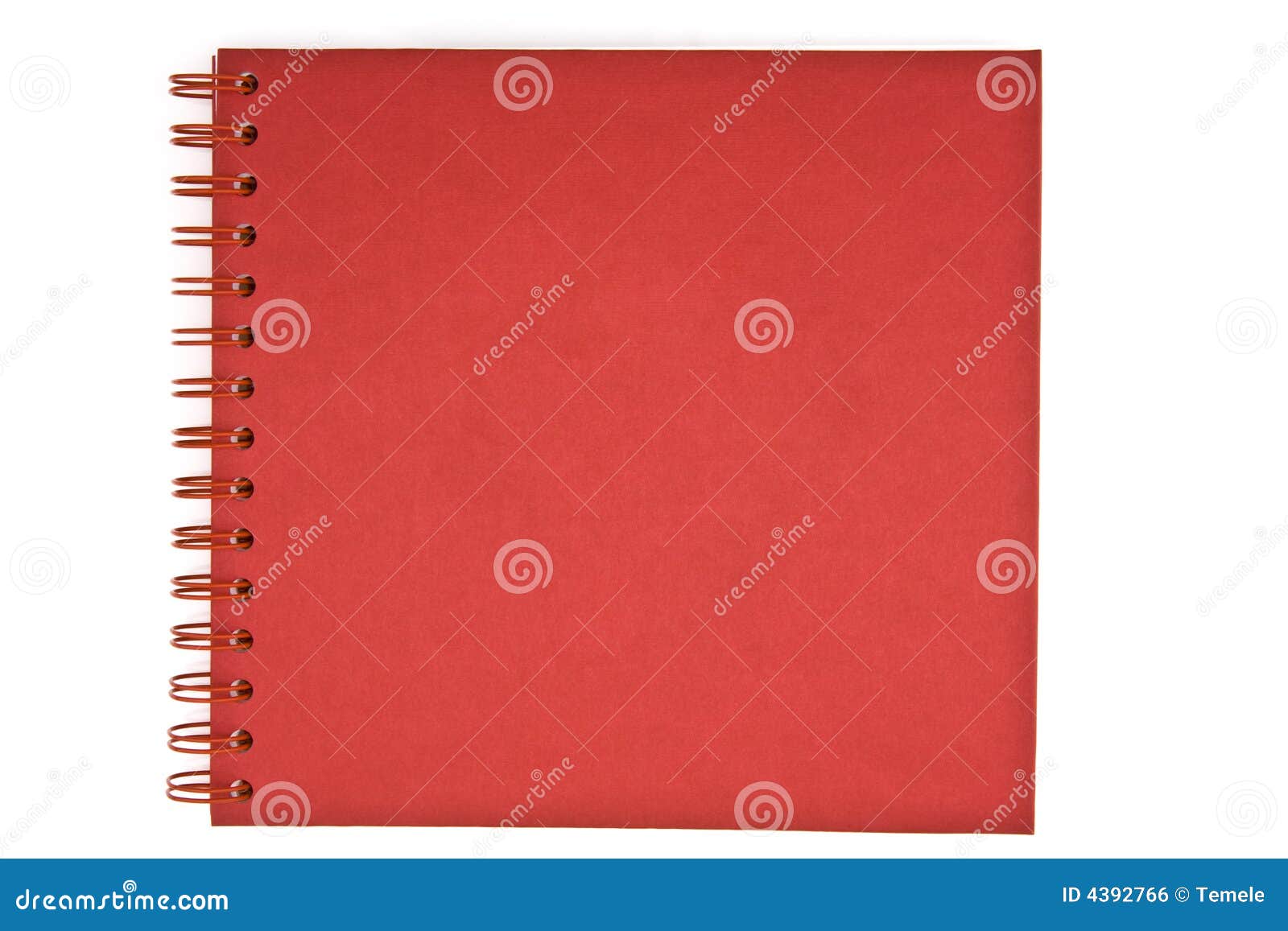 Red notebook stock photo. Image of note, spiral, book - 4392766