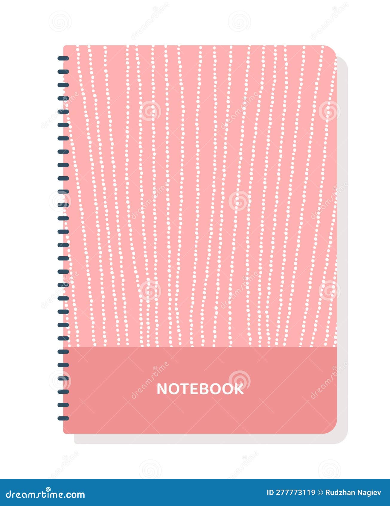 Red notebook cover stock vector. Illustration of modern - 277773119