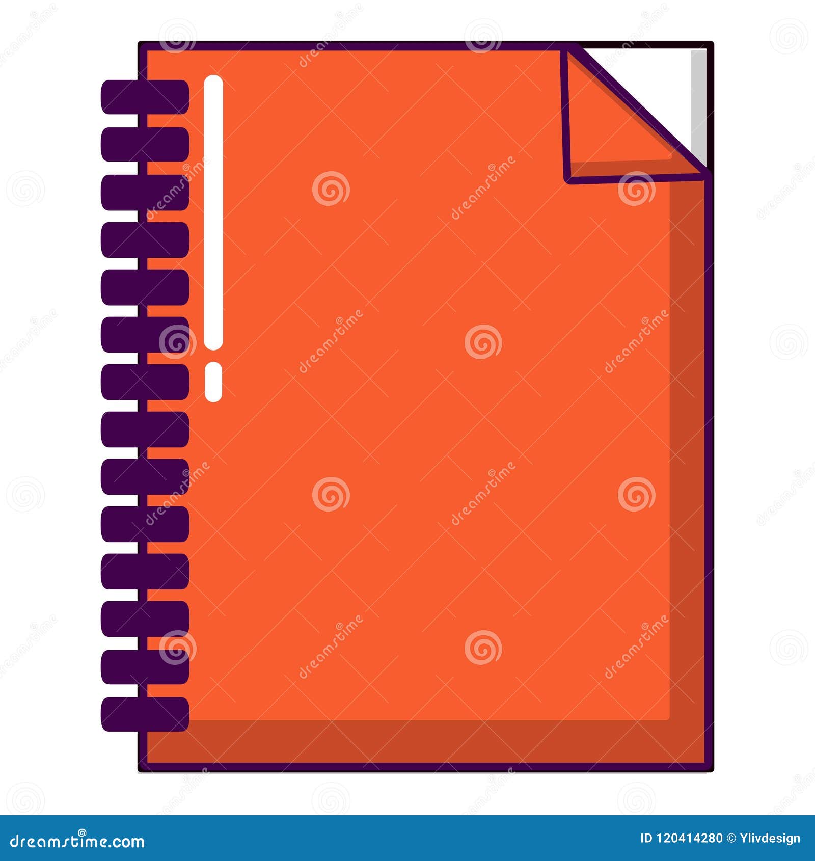 Red Notebook Icon, Cartoon Style Stock Vector - Illustration of design ...