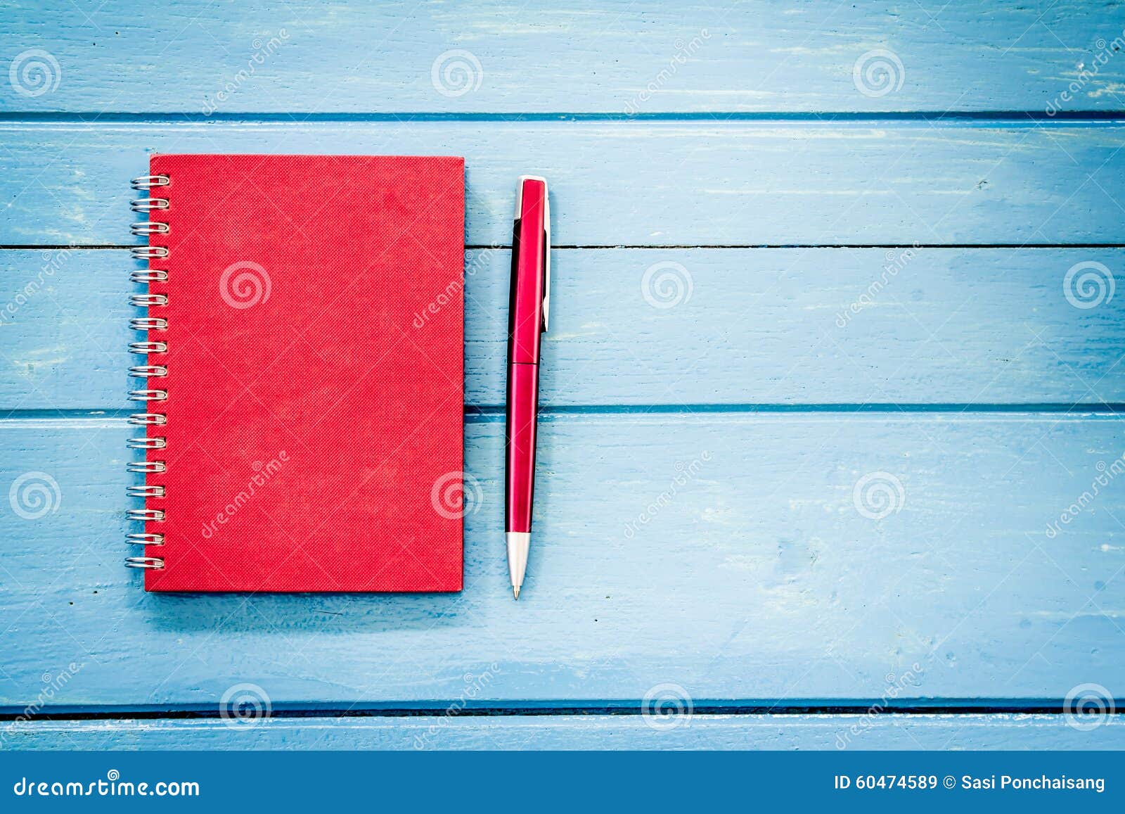 Red notebook with pen stock image. Image of recycled - 60474589